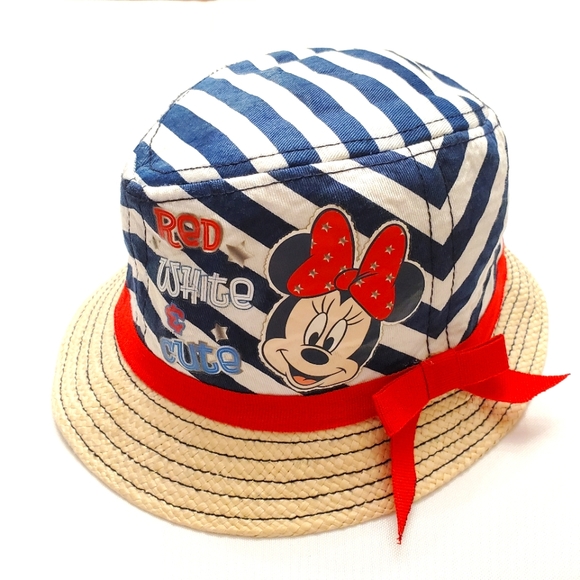 Disney | Accessories | Toddler Disney Bucket Hat Mini Mouse Girls ...